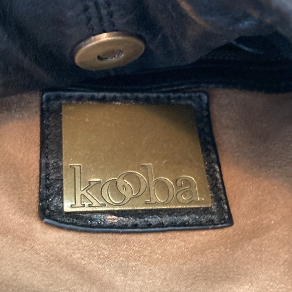 Kooba | Bags | Kooba Black Leather Euc Wdust Bag | Poshmark